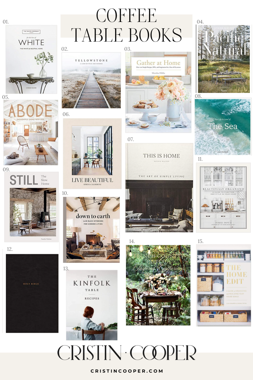 The Best Coffee Table Books for Styling - Cristin Cooper