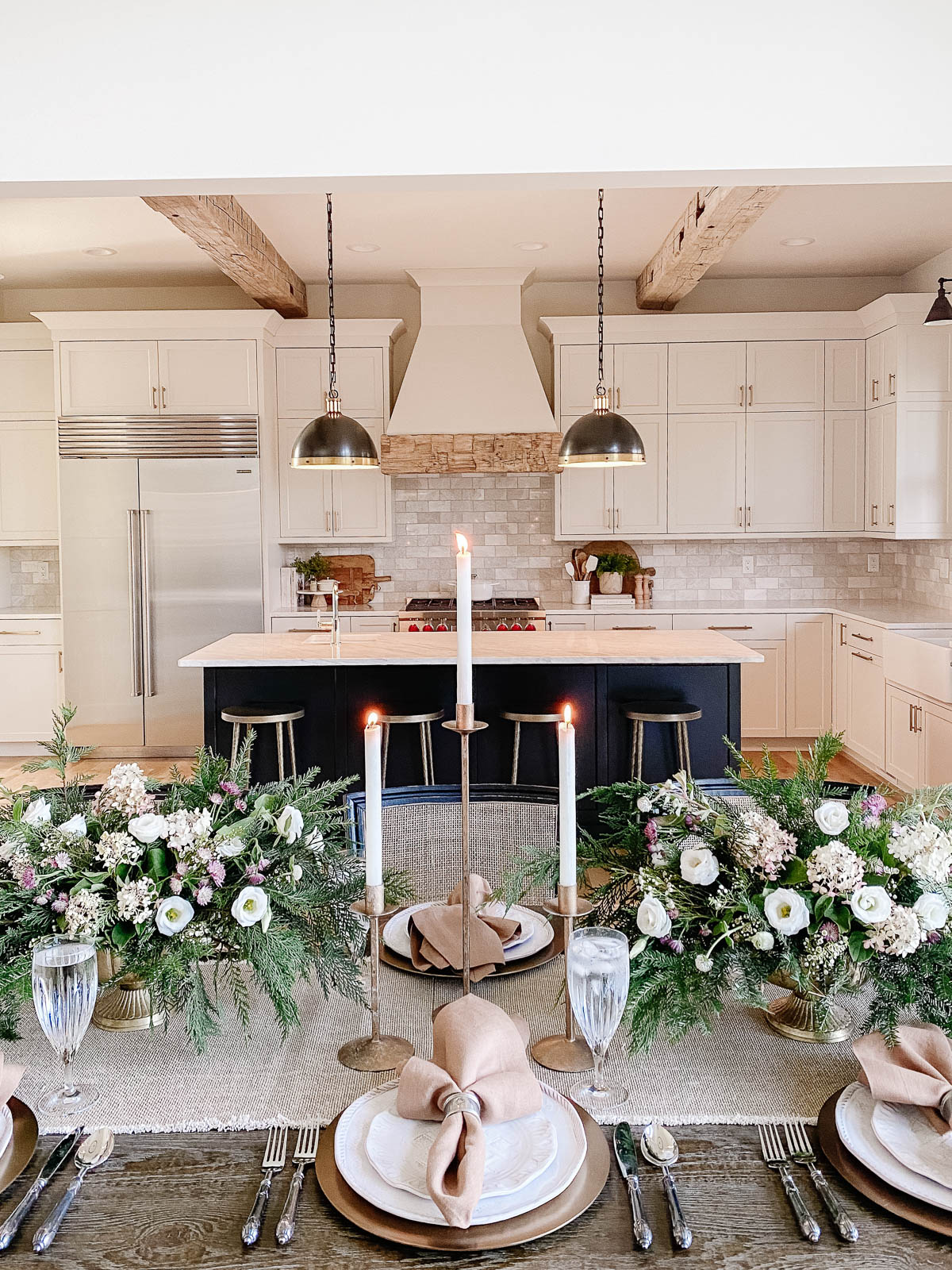 Traditional Neutral Thanksgiving Table - Cristin Cooper